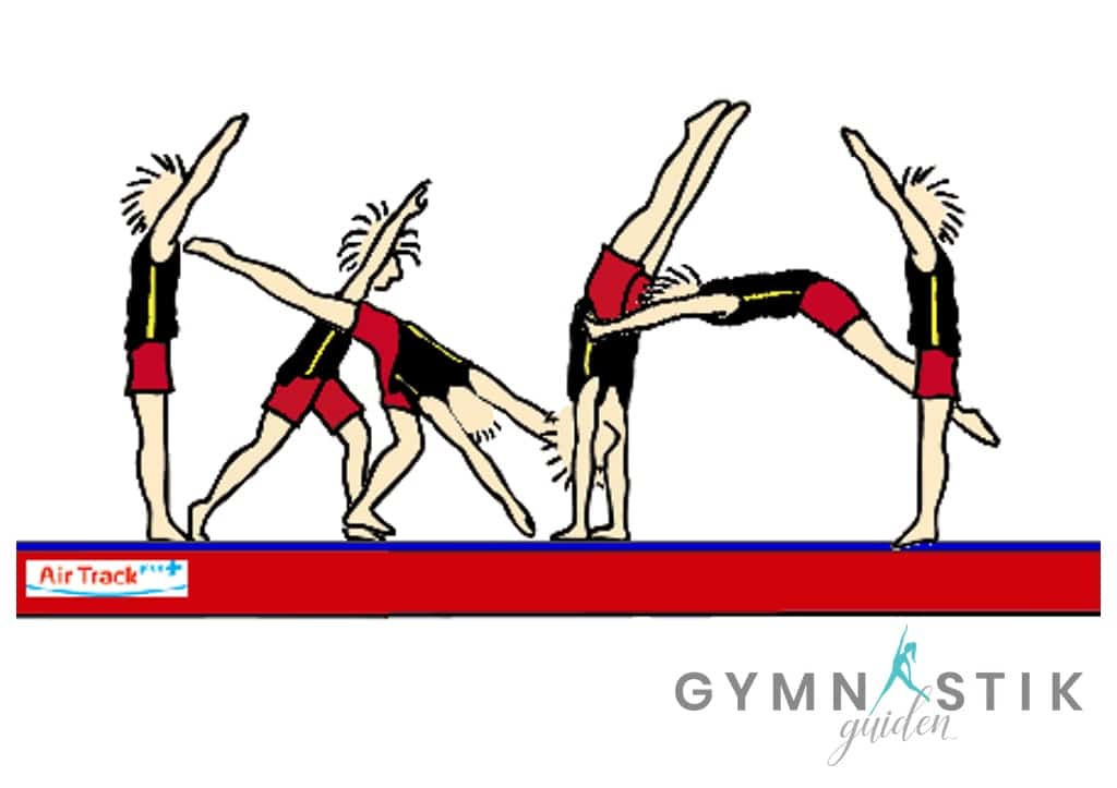 Araberspring på fladt underlag » Gymnastik Guiden